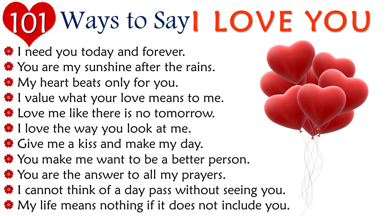 101 Most Unique Ways To Say I LOVE YOU Gukovfamily LiveJournal 101 Most Unique Ways To Say I LOVE YOU Gukovfamily LiveJournal