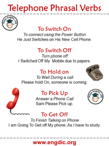 20 Telephone Phrasal Verbs - Download PDF - EngDic