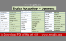 English vocab synonyms list - enrich your vocab - Download PDF