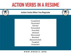 300+ Strong Action Verbs in a Resume - Action Verbs Examples PDF - EngDic