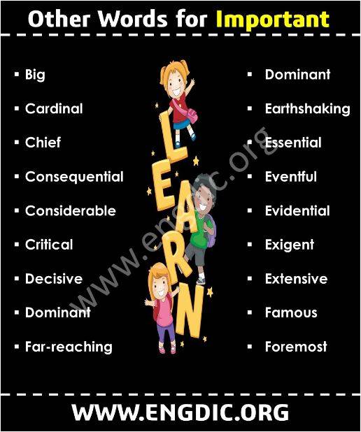 300 Another Word For Important Synonyms For Important Engdic 300 Another Word For Important Synonyms For Important Engdic