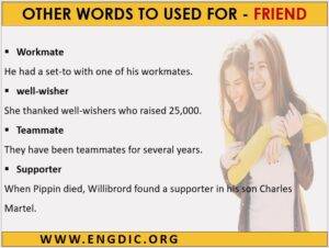 FRIEND SYNONYSMS IN ENGLISH - DOWNLOAD COMPLETE PDF