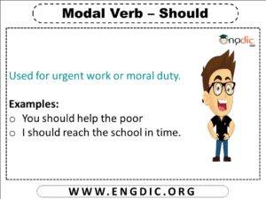 10 Examples of Modal Verbs, Definition and Example Sentences Pdf - EngDic