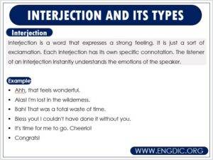 Interjection: Definition and Examples of Interjections in English - Engdic