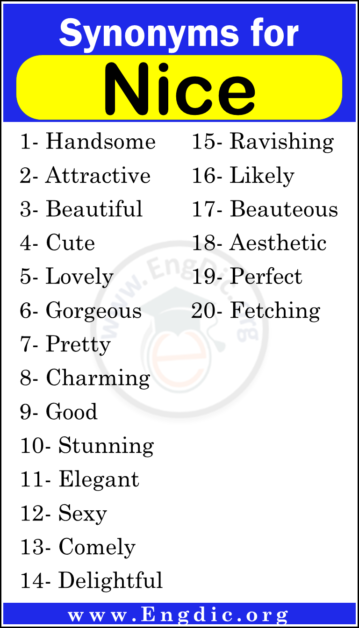 Other Words for Nice Looking | 310+ ways to Say "Nice"
