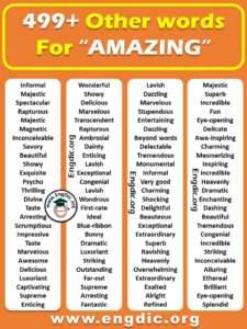 500+ Synonyms of Amazing, Another Word for Amazing - EngDic