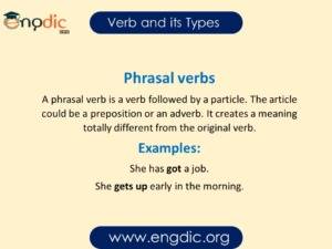 Verb and its Types in English Grammar With PDF - Engdic