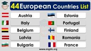 How many countries are there in Europe? Alphabetically List - EngDic