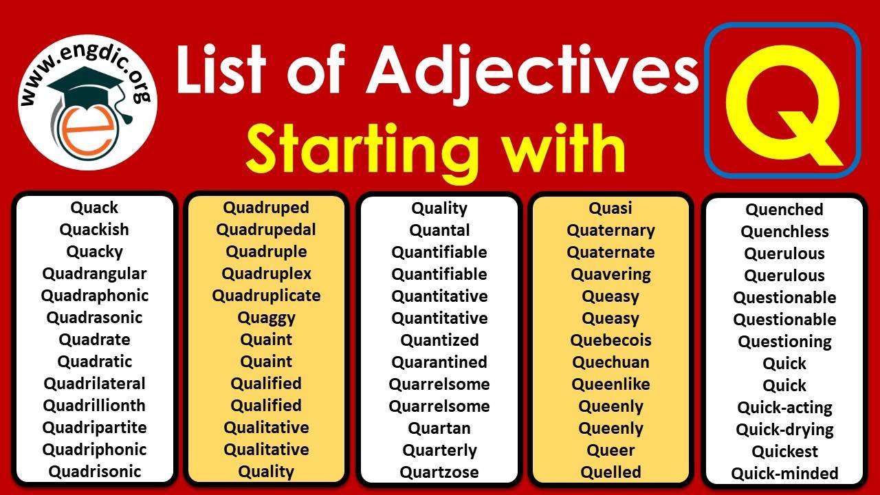 List Of Adjectives Starting With Q Archives EngDic List Of Adjectives Starting With Q Archives EngDic