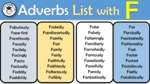 300+ List of Adverbs A to Z Alphabetically with Infographics and PDF ...
