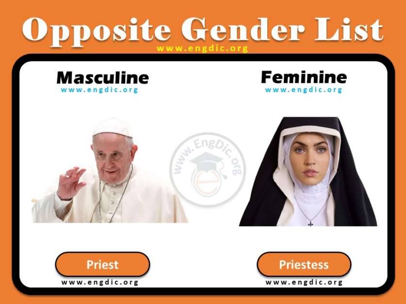 A to Z Opposite Gender of Animals and Humans - EngDic