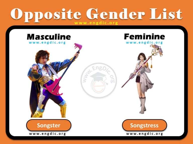 A to Z Opposite Gender of Animals and Humans - EngDic