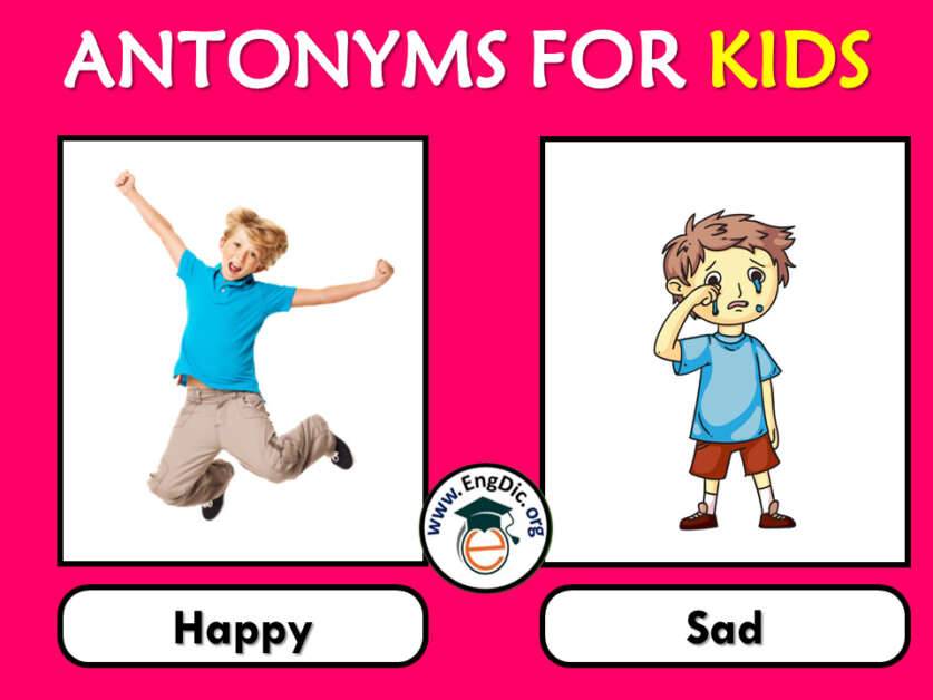 +1000 Antonyms for Kids with Pictures (Opposite Words) - EngDic