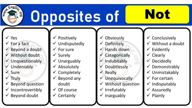 +2000 Opposite Words/Antonyms List A To Z - EngDic