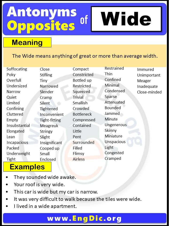 Opposite Of Wide Antonyms Of Wide Example Sentences EngDic Opposite Of Wide Antonyms Of Wide Example Sentences EngDic