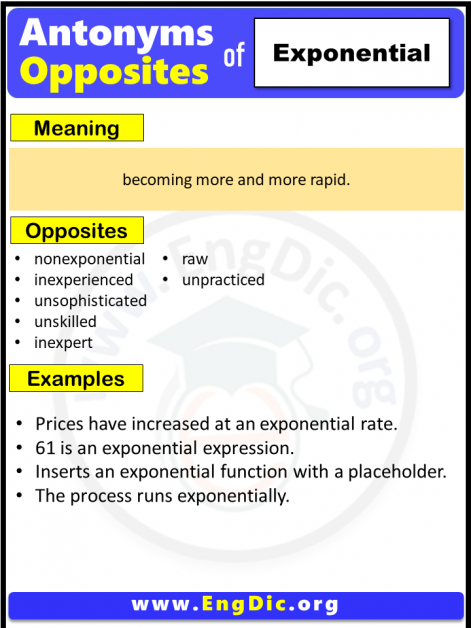 what’s the opposite of Exponential Archives - EngDic