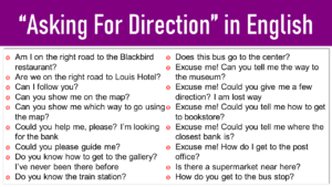 asking directions worksheet pdf – EngDic