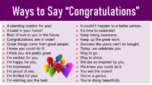 funny ways to say congratulations – EngDic