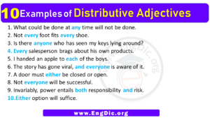 10 Examples of Distributive Adjectives in Sentences - EngDic
