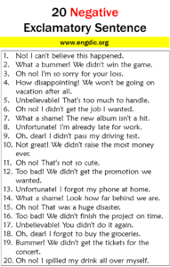 100 Examples of Exclamatory Sentences - EngDic