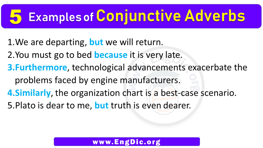 5 Examples of Conjunctive Adverbs in Sentences - EngDic