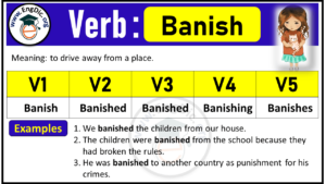 Banish Verb Forms: Past Tense and Past Participle (V1 V2 V3) - EngDic