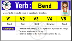 Bend Verb Forms: Past Tense and Past Participle (V1 V2 V3) - EngDic