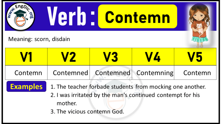 600 Common Verbs Forms List A to Z with PDF - EngDic