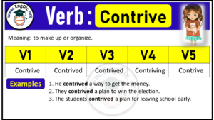 Contrive Verb Forms: Past Tense and Past Participle (V1 V2 V3) - EngDic