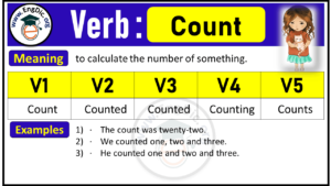 Count Verb Forms: Past Tense and Past Participle (V1 V2 V3) – EngDic