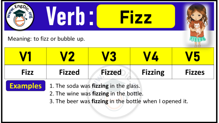 Fizz Verb Forms: Past Tense and Past Participle (V1 V2 V3) - EngDic