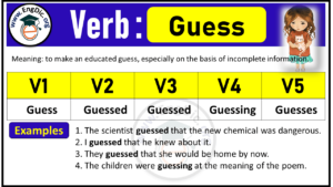 Guess Verb Forms: Past Tense and Past Participle (V1 V2 V3) - EngDic