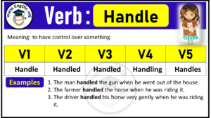 Handle Verb Forms: Past Tense and Past Participle (V1 V2 V3) - EngDic