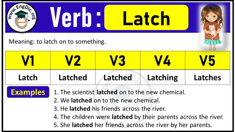 Latch Verb Forms: Past Tense and Past Participle (V1 V2 V3) - EngDic