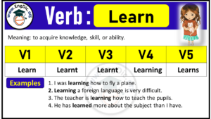 Learn Verb Forms: Past Tense and Past Participle (V1 V2 V3) - EngDic