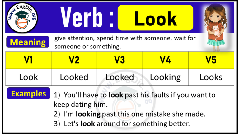 Look Verb Forms: Past Tense and Past Participle (V1 V2 V3) - EngDic