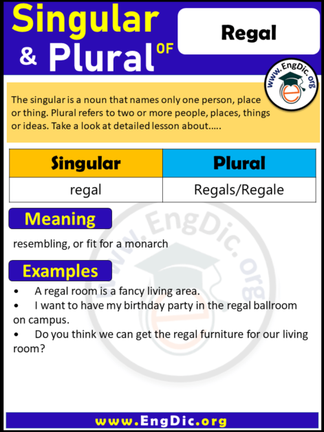 plural of Regal Archives - EngDic