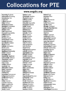 1600+ Most Important Collocations For PTE [Academic Collocations] - EngDic