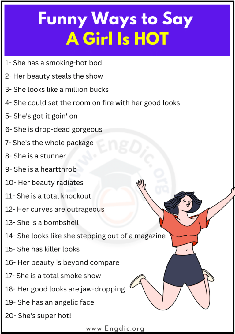 110+ Funny Ways to Say A Girl Is Beautiful - EngDic