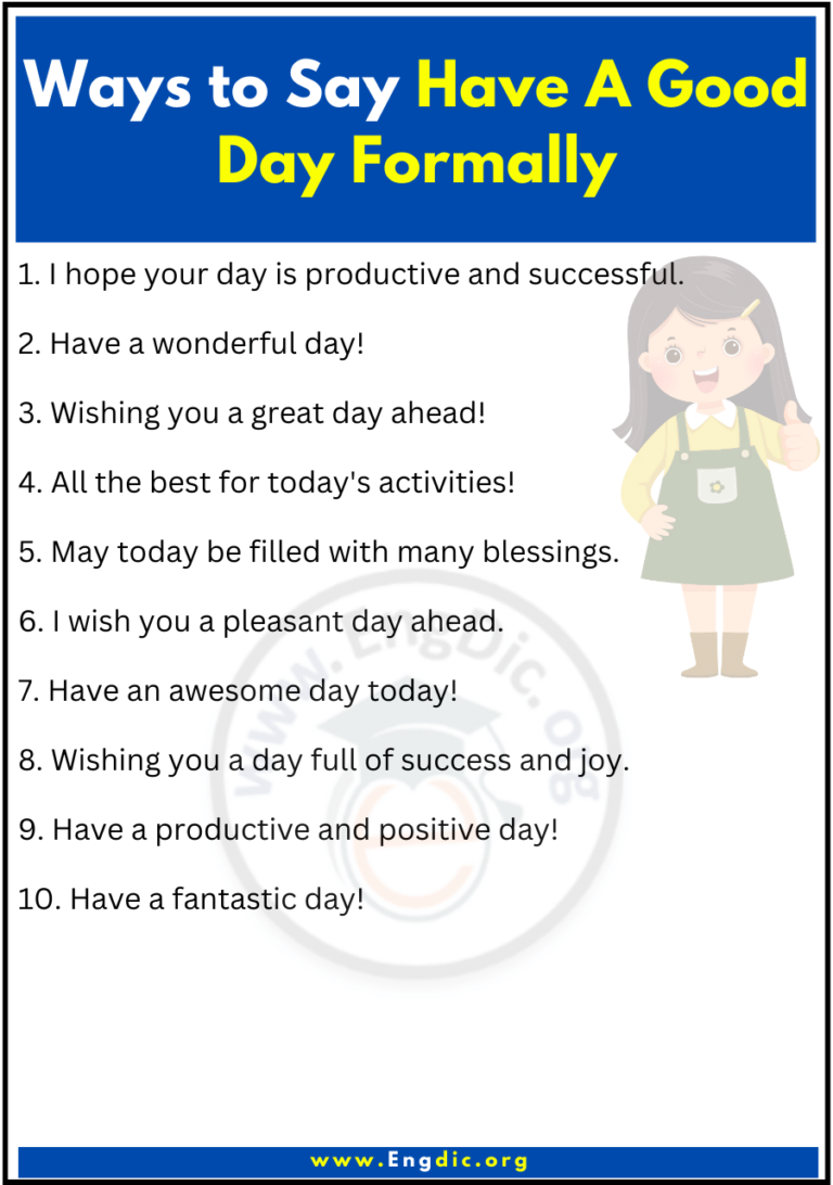 Unique, Cute, & Romantic Ways to Say Have a Good Day - EngDic