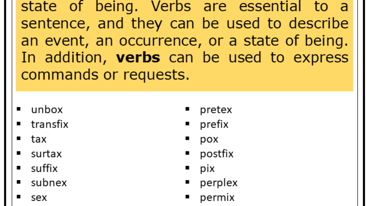Words That End With X
