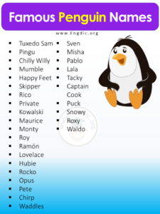 350+ Most Popular Penguin Names (Cute and Funny) - EngDic