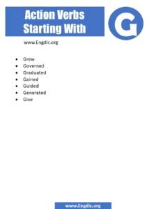 320 Verbs Starting With G (Complete List) - EngDic
