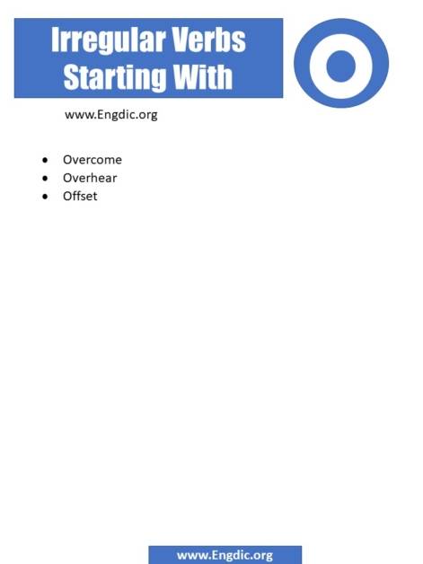 300 Verbs Starting With O (Complete List) - EngDic
