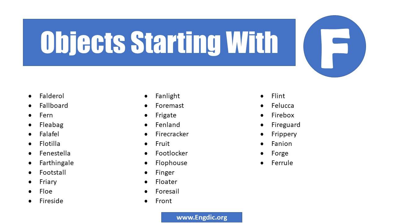 List Of Objects That Start With F EngDic List Of Objects That Start With F EngDic