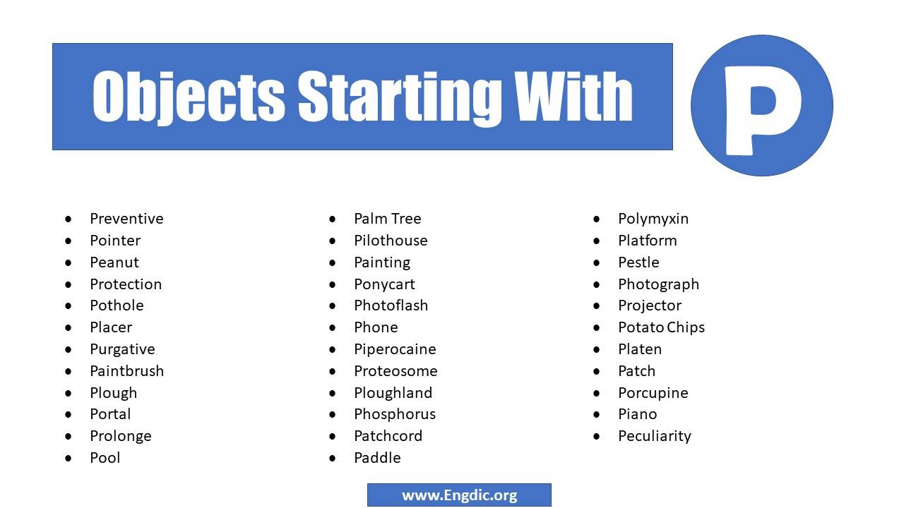 List Of Objects That Start With P EngDic List Of Objects That Start With P EngDic