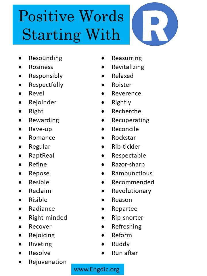 Positive Words Starting With R EngDic Positive Words Starting With R EngDic