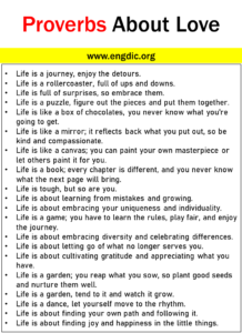 100+ Proverbs About Life, Love, and Success - EngDic