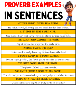 30 Proverbs Examples in Sentences - EngDic