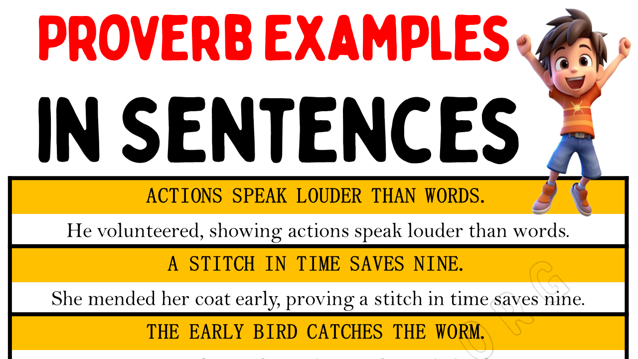 30 Proverbs Examples in Sentences - EngDic